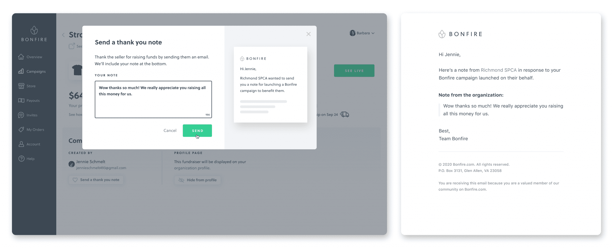 How to Use Bonfire with Your Classy Peer-to-Peer Fundraiser | Bonfire