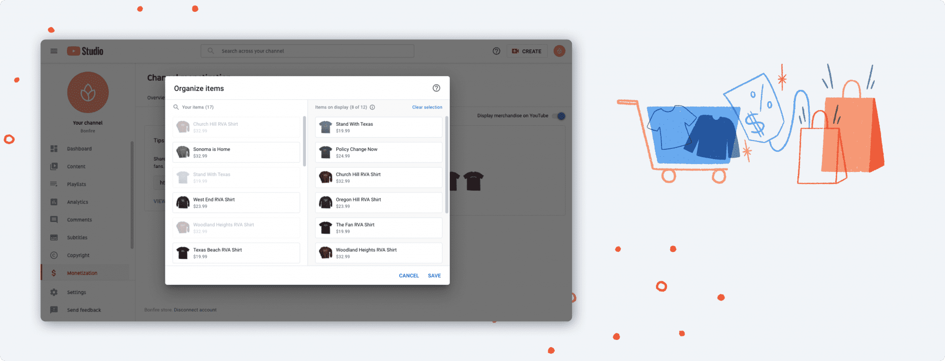 How to Set Up YouTube Merch Shelf