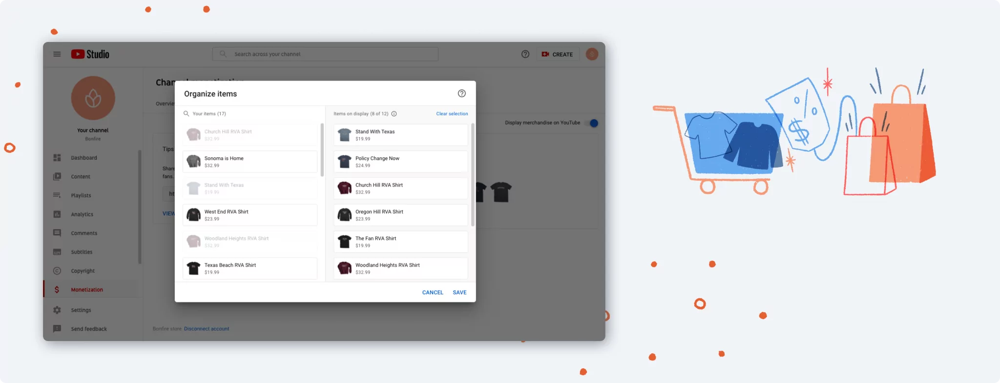 How to Set Up YouTube Merch Shelf